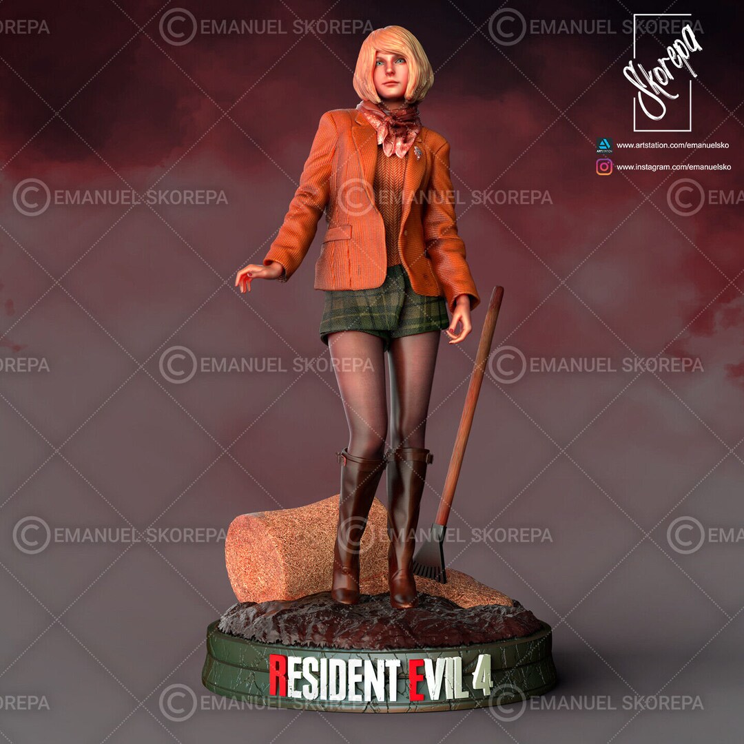 Ashley Graham Resident Evil 4 Resin Scale Model Kit Unpainted 3d Print ...