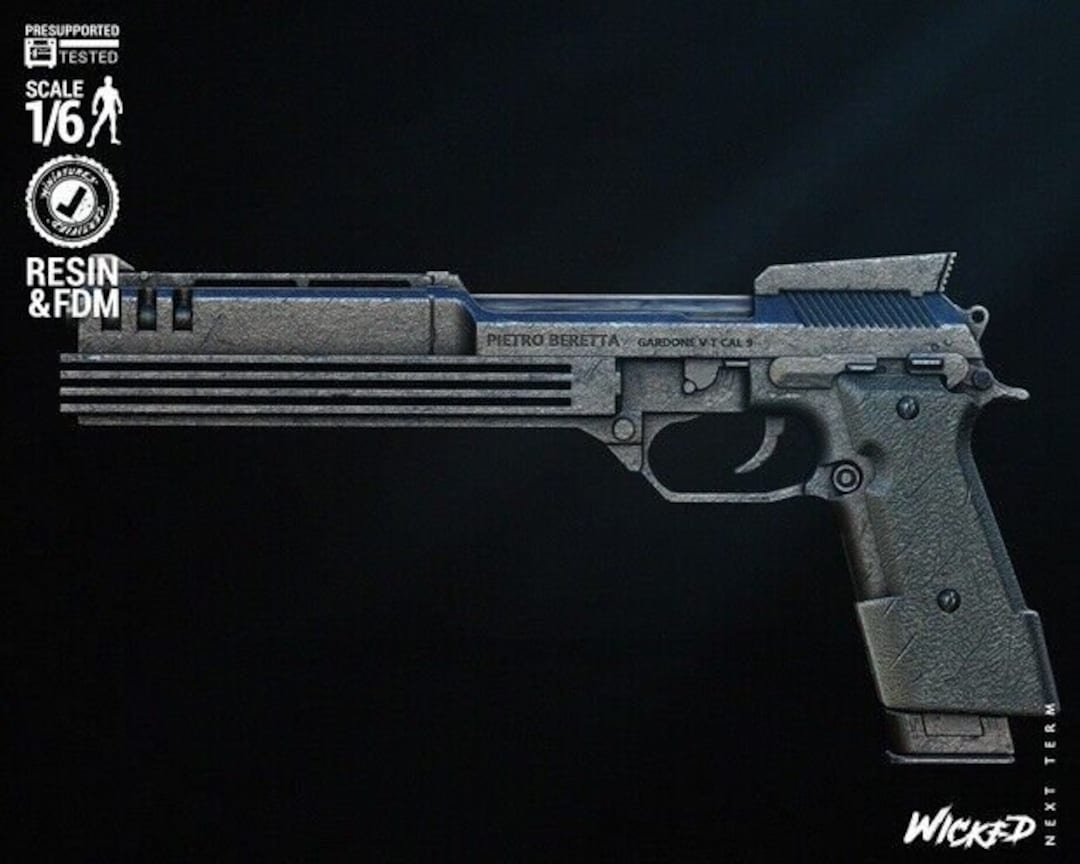 Robocop Beretta Resin Scale Model Kit Unpainted 3d Print - Etsy