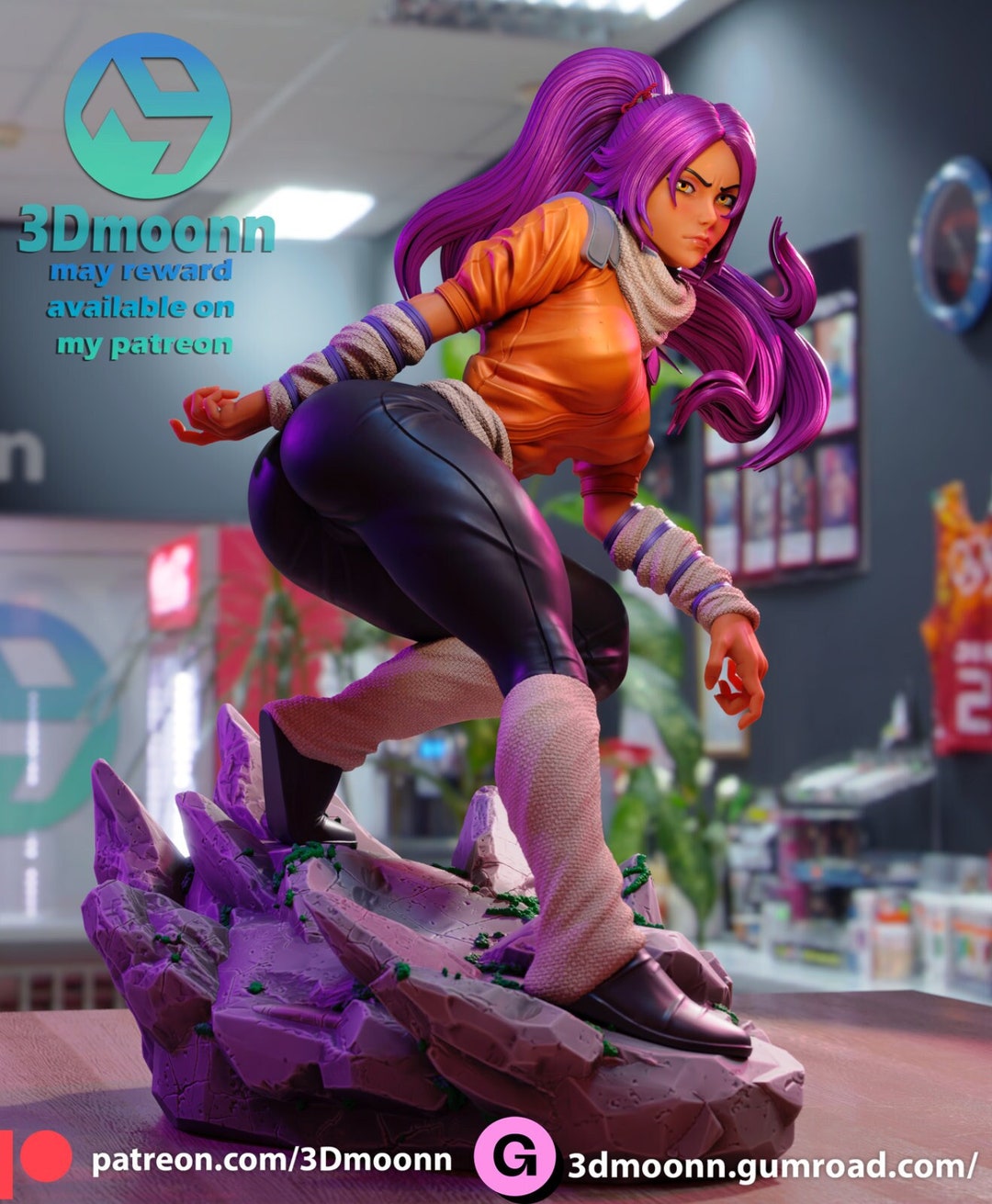 Yoruichi Shihoin Bleach Resin Scale Model Kit Unpainted 3d Print - Etsy