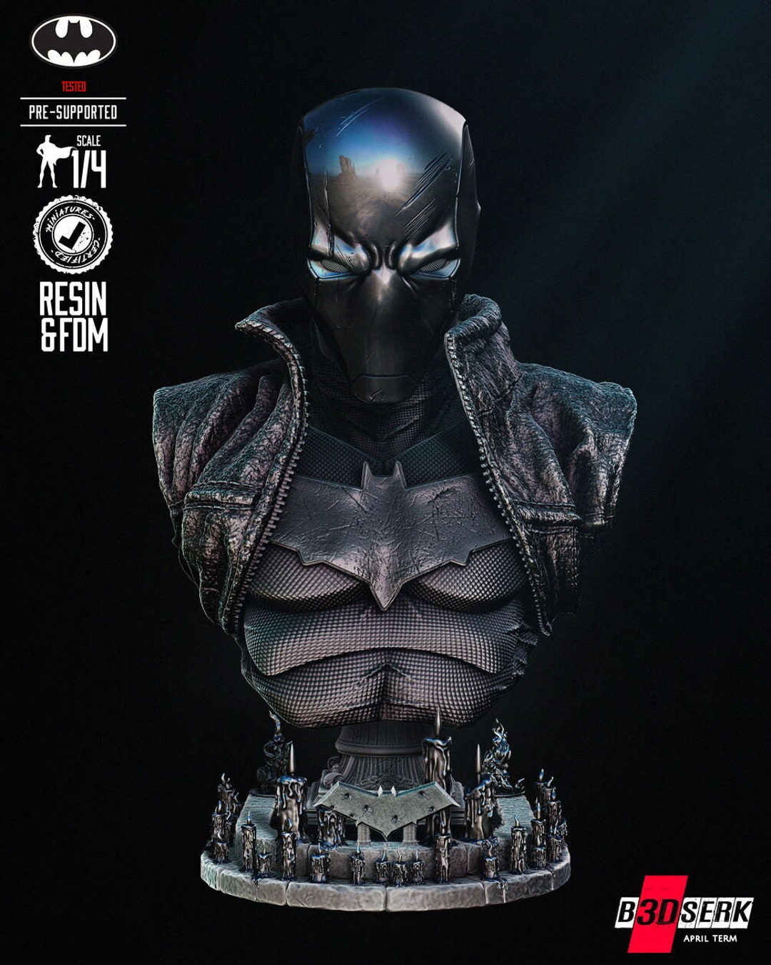 Red Hood Portrait Bust Resin Scale Model Kit Unpainted 3d Print - Etsy