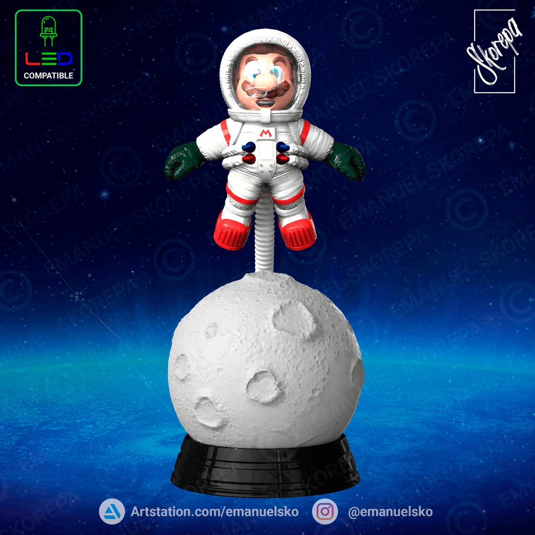 Mario Astronaut Lamp Resin Scale Model Kit Unpainted 3d Print - Etsy