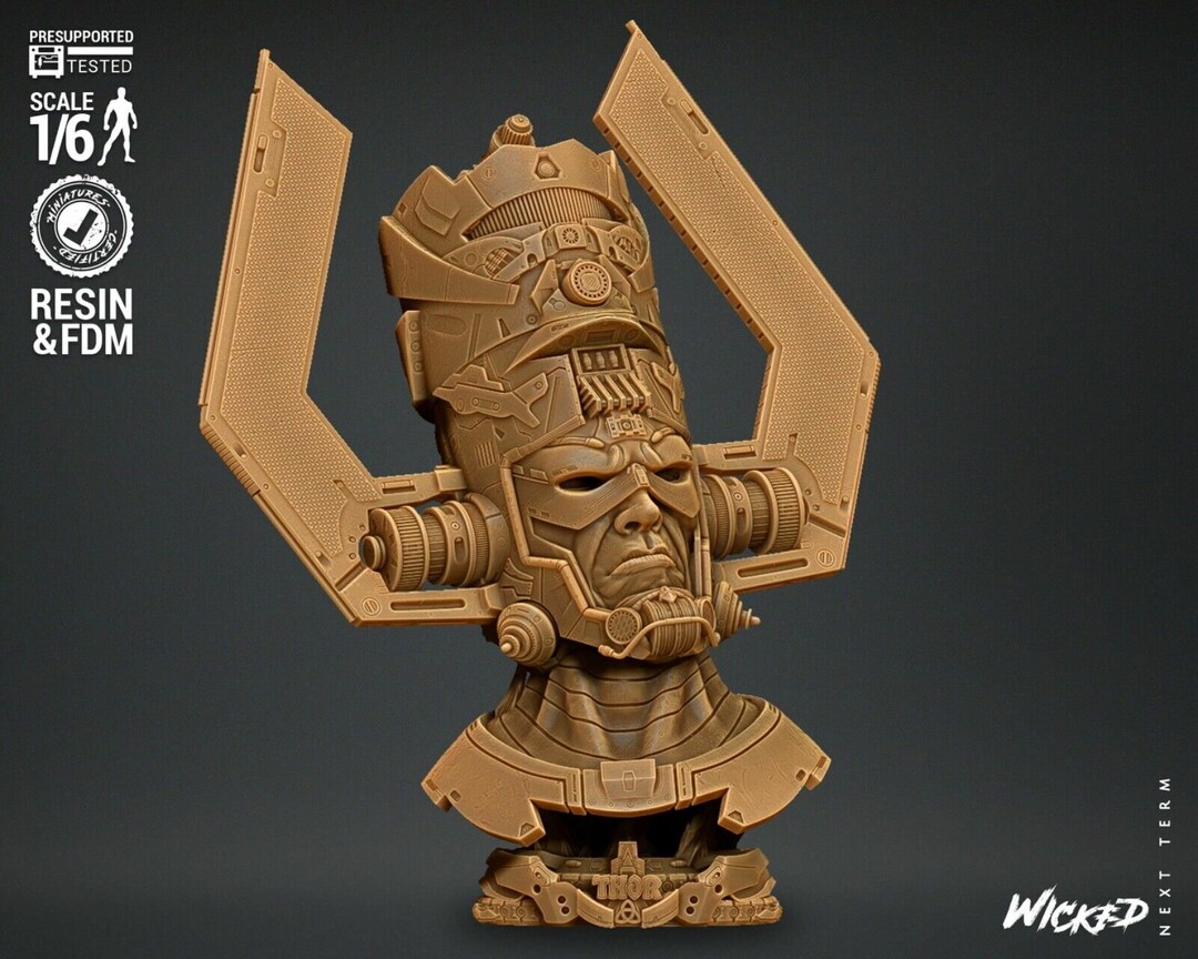 Galactus Portrait Bust Resin Scale Model Kit Unpainted 3d Print - Etsy
