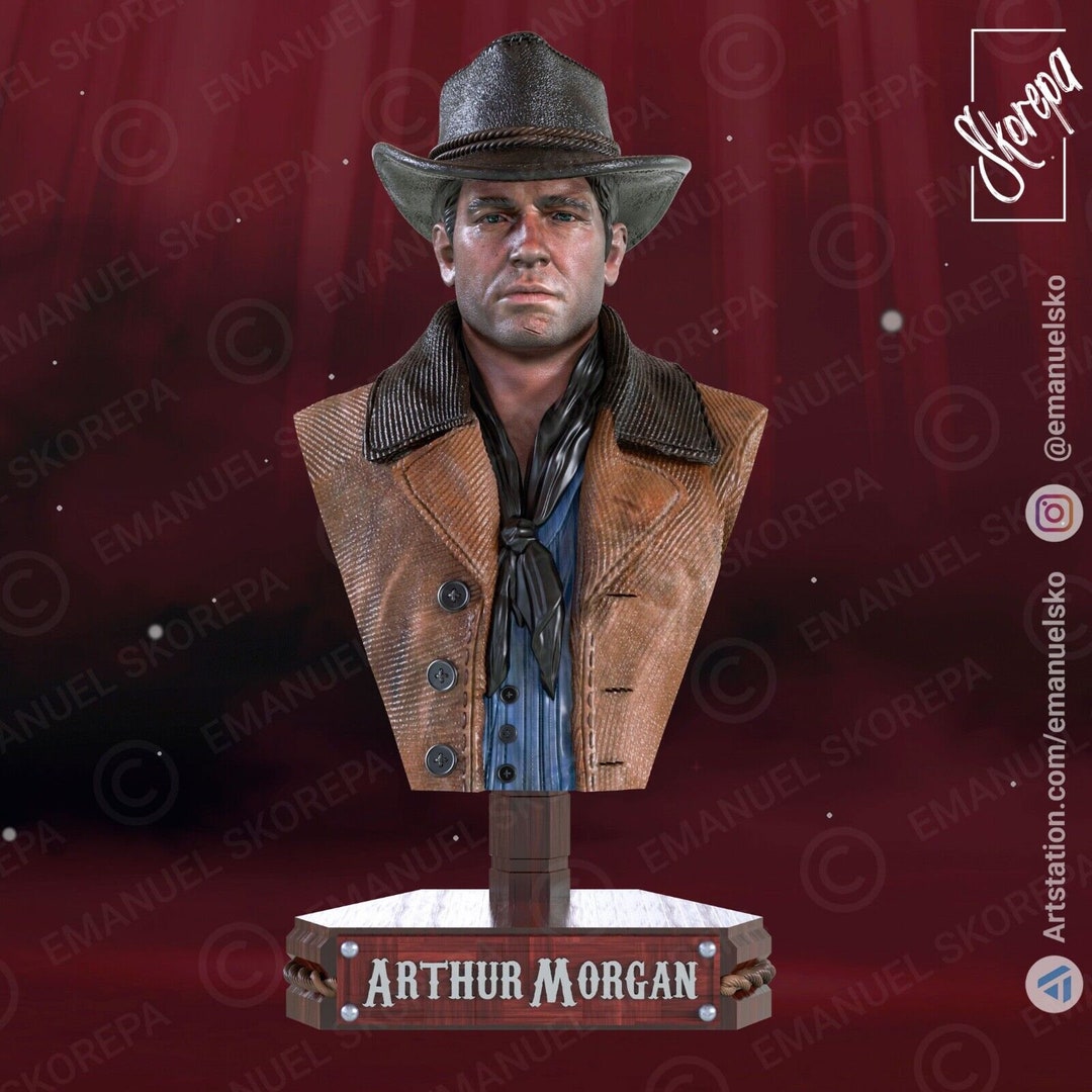 Arthur Morgan Bust Rdr2 Resin Scale Model Kit Unpainted 3d Print - Etsy