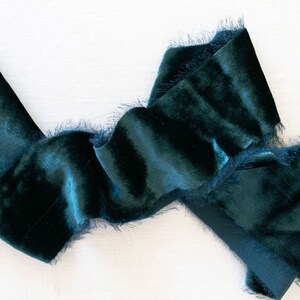 Teal Silk Velvet Ribbon, Silk Velvet Ribbon, Velvet Ribbon, Bouquet ...