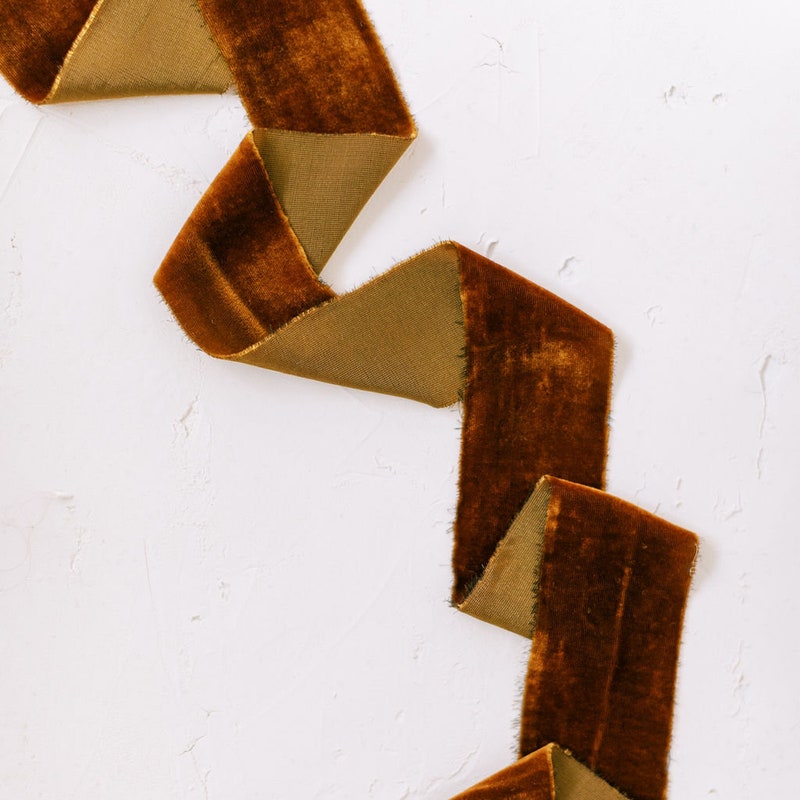 Frayed Velvet Ribbon - Etsy