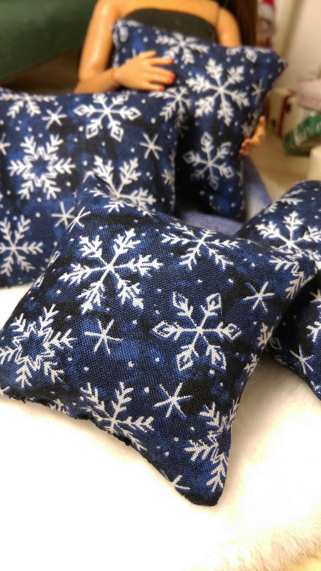 1:6 Scale Fashion Doll Pillows, Doll Pillows, Miniature Pillows, Doll ...