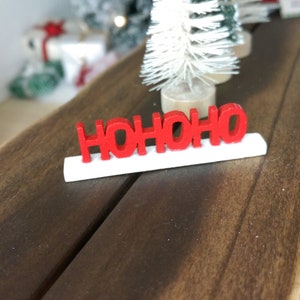 1:6 Scale Fashion Doll Decor, Doll Christmas Decor, Santa, Ho Ho Ho ...