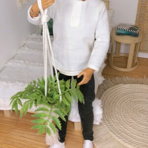 1:6 Scale Fashion Doll Plant, Fern in Macrame Planter, Doll House ...