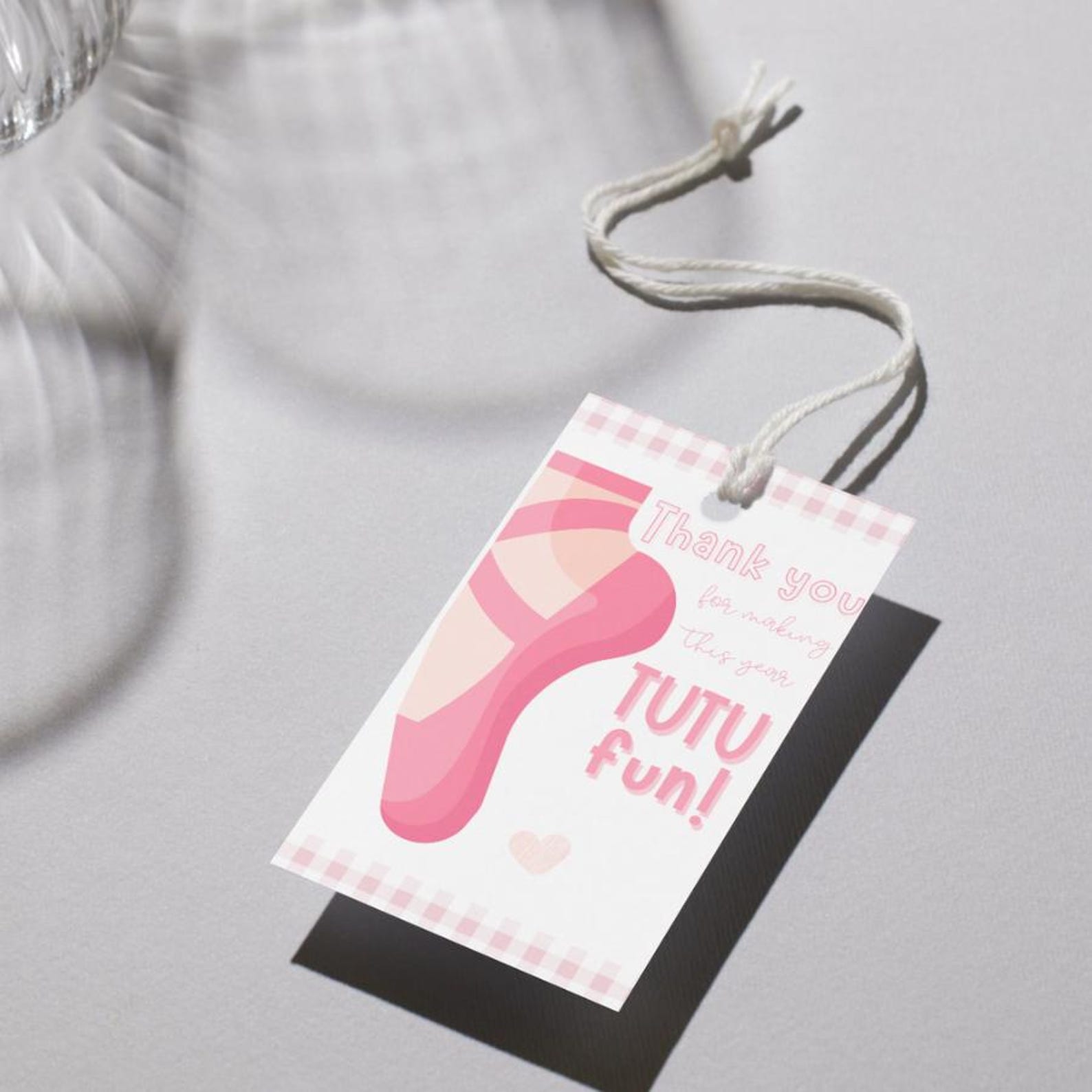 Ballet Gift Tags: Dance Teacher Thank You, Recital Favors (PDF ...