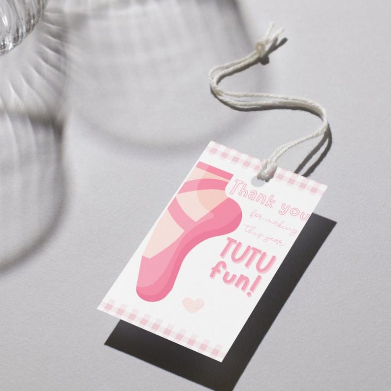 Tutu Fun Printable Gift Tags | Dance Teacher Thank You Tag | Ballet ...