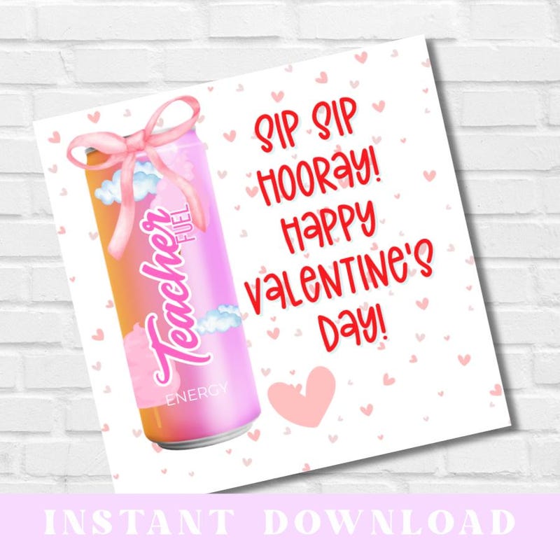 Valentine Energy Drink - Etsy