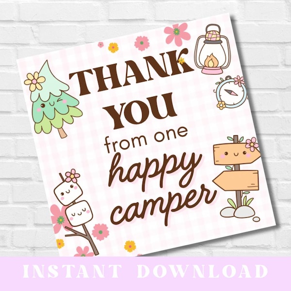 Camping Thank You - Etsy