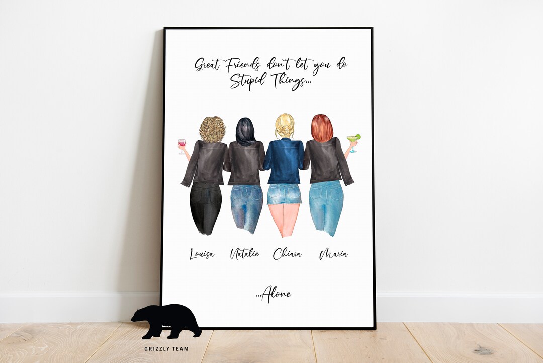 Four Friends Gift Idea Gift for Your Best Friends - Etsy