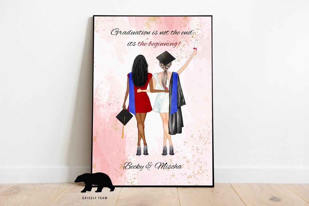 Custom Graduation Gift, Graduation Print, Gifts for Bestie, Graduation ...