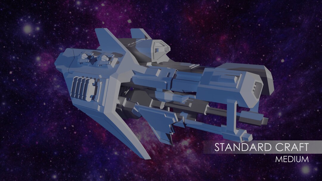 Model Spaceship Miniature | Hades Gunship, Destroyer Starship | for ...