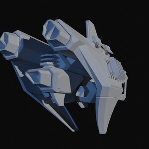 Model Spaceship Miniature Hades Gunship, Destroyer Starship for ...
