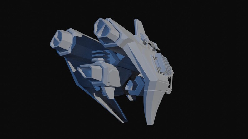 Model Spaceship Miniature Hades Gunship, Destroyer Starship for ...