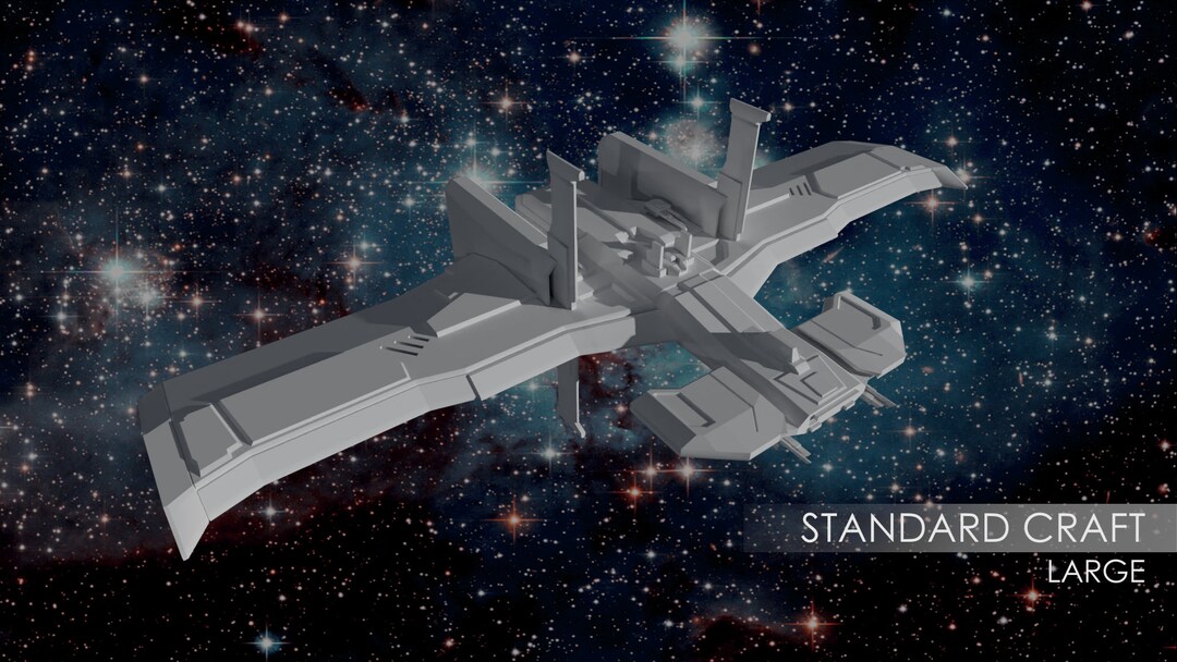 3D Model STL Spaceship, Heracles Tactical Cruiser, Model for Starfinder ...