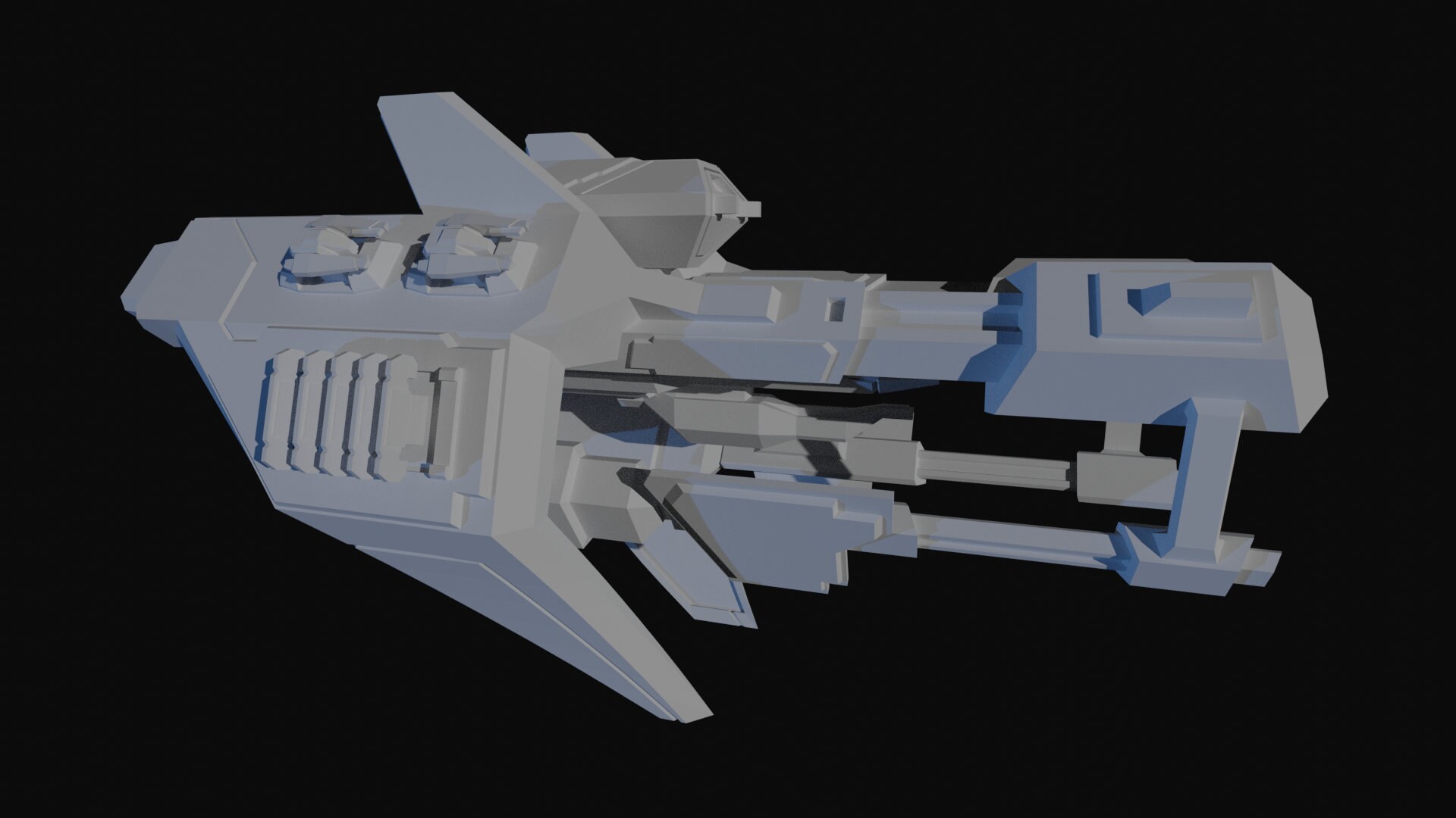 Model Spaceship Miniature Hades Gunship, Destroyer Starship for ...