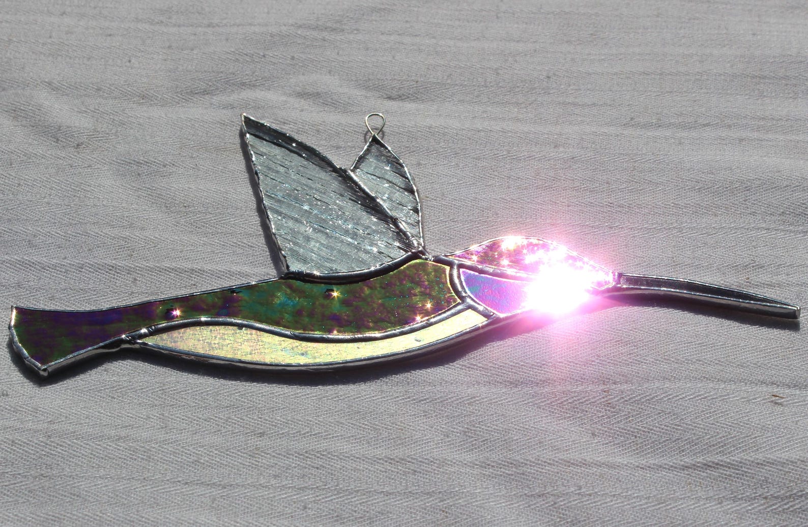 Stained-glass Ruby-throated Hummingbird - Etsy