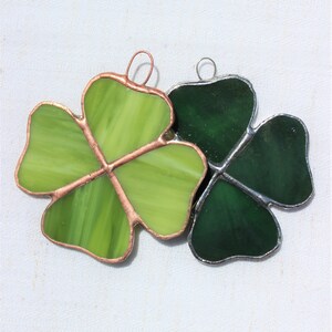 Four-leaf Clover Stained Glass - Etsy