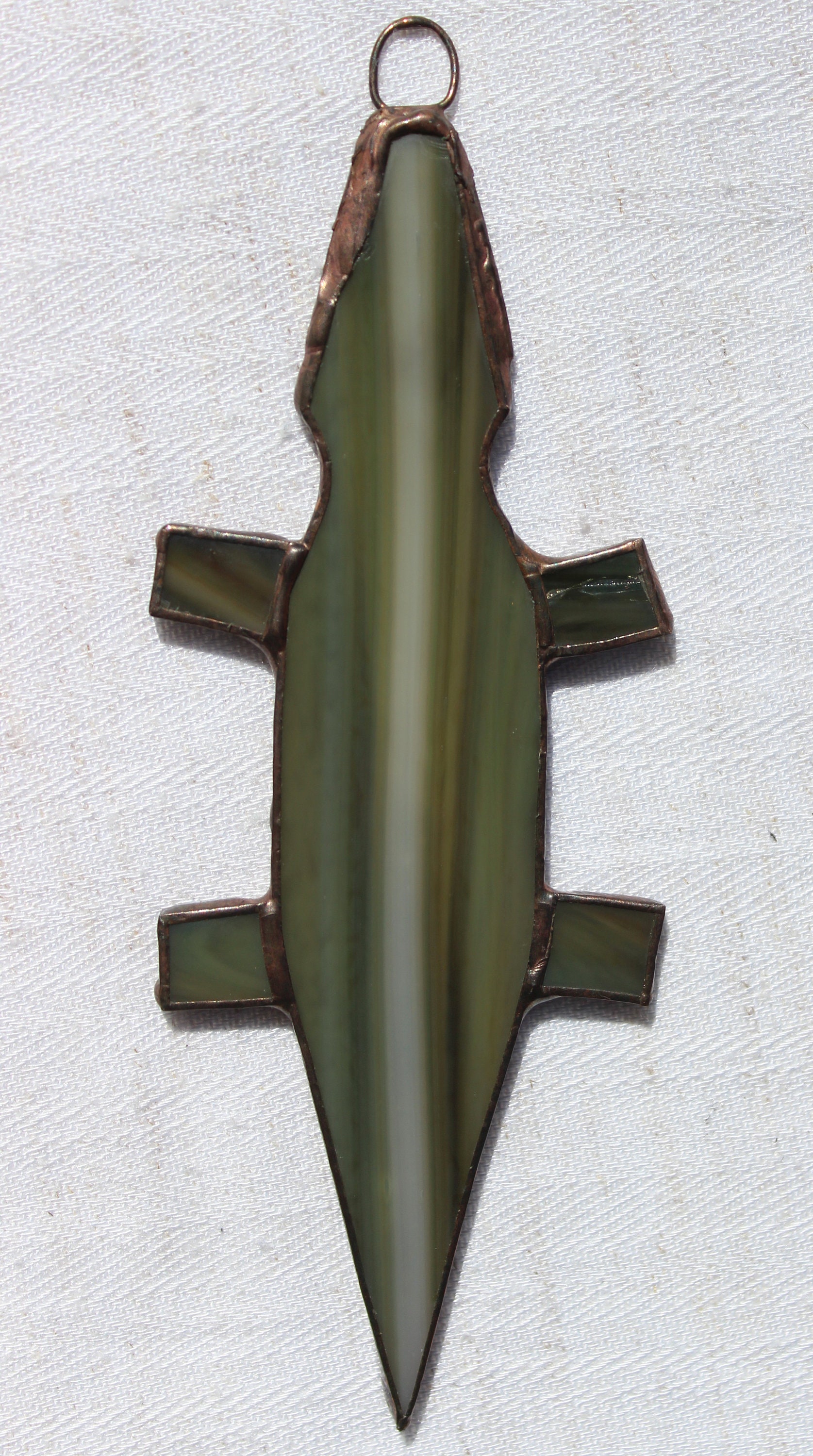 Small Stained-glass Alligator or Crocodile - Etsy