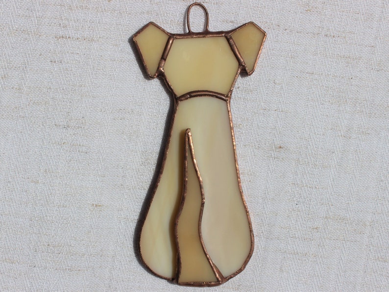 Small Stained-glass Dog Yellow Lab - Etsy