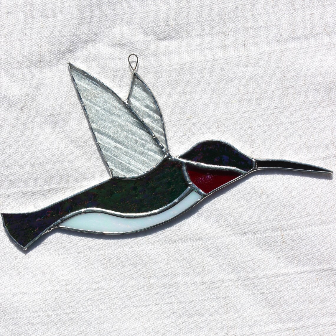 Stained-glass Ruby-throated Hummingbird - Etsy
