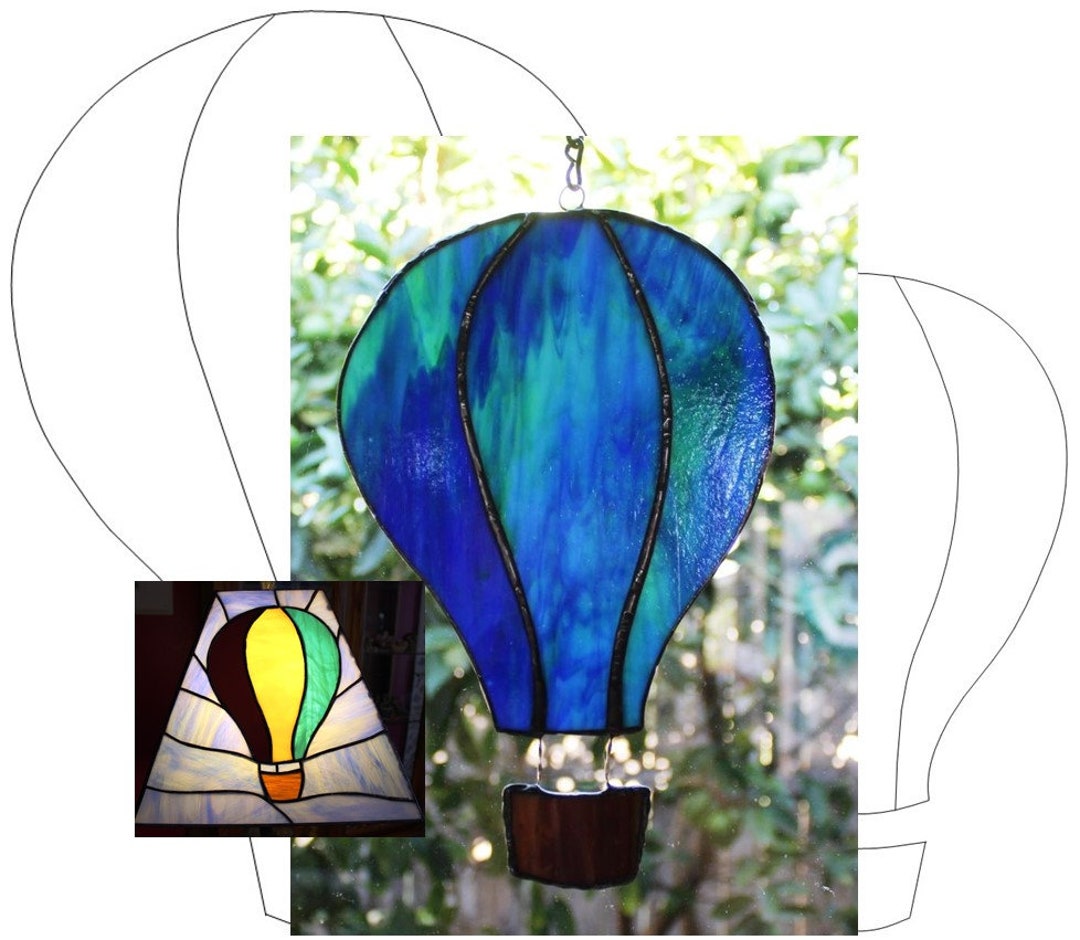 Pattern — Stained Glass Hot-air Balloon Digital Download - Etsy