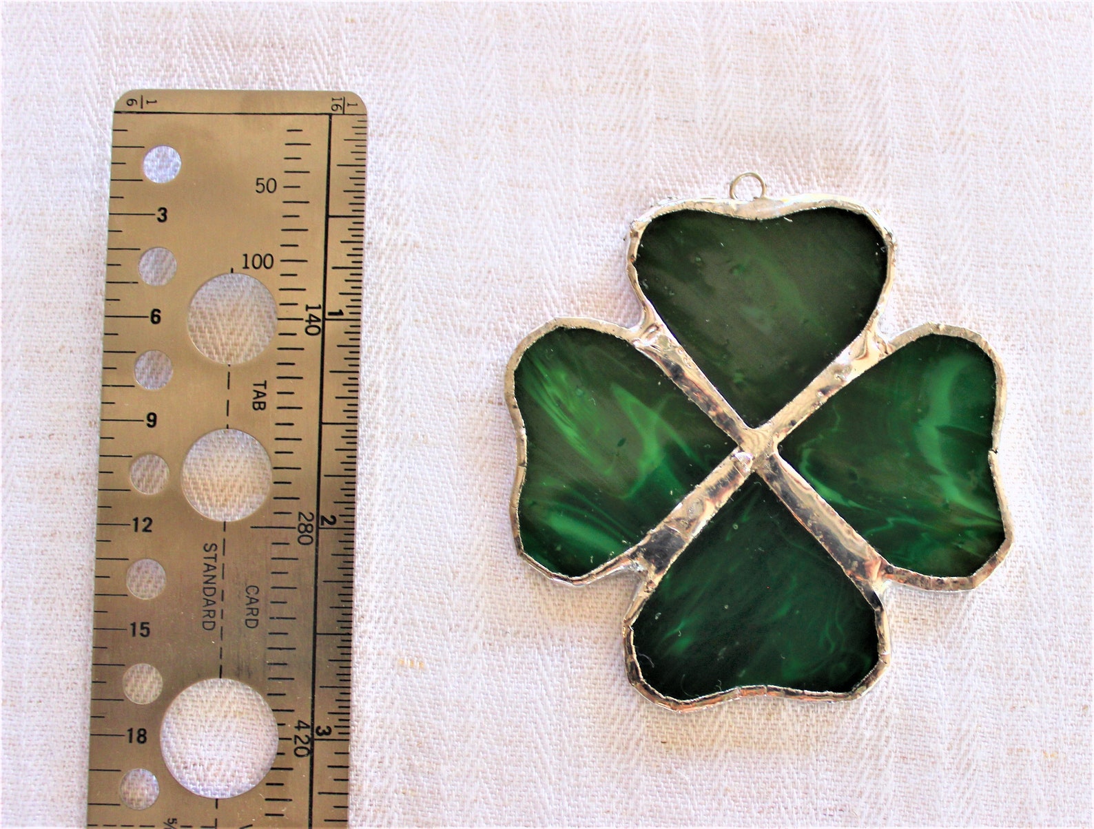 Four-Leaf Clover stained glass | Etsy