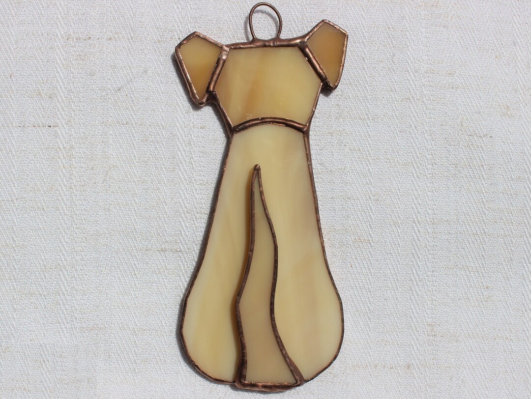 Small Stained-glass Dog, Yellow Lab - Etsy