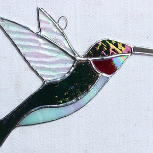 Stained-glass Ruby-throated Hummingbird - Etsy