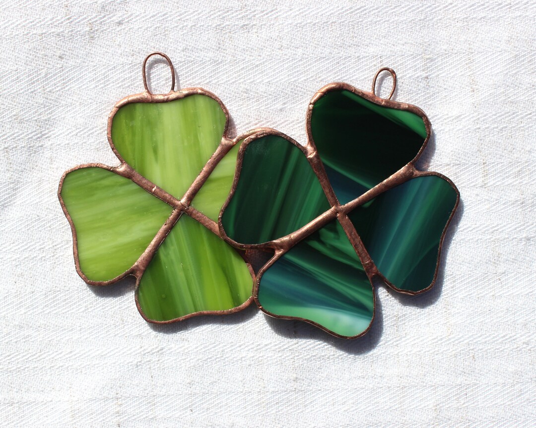 Four-leaf Clover, Stained Glass - Etsy