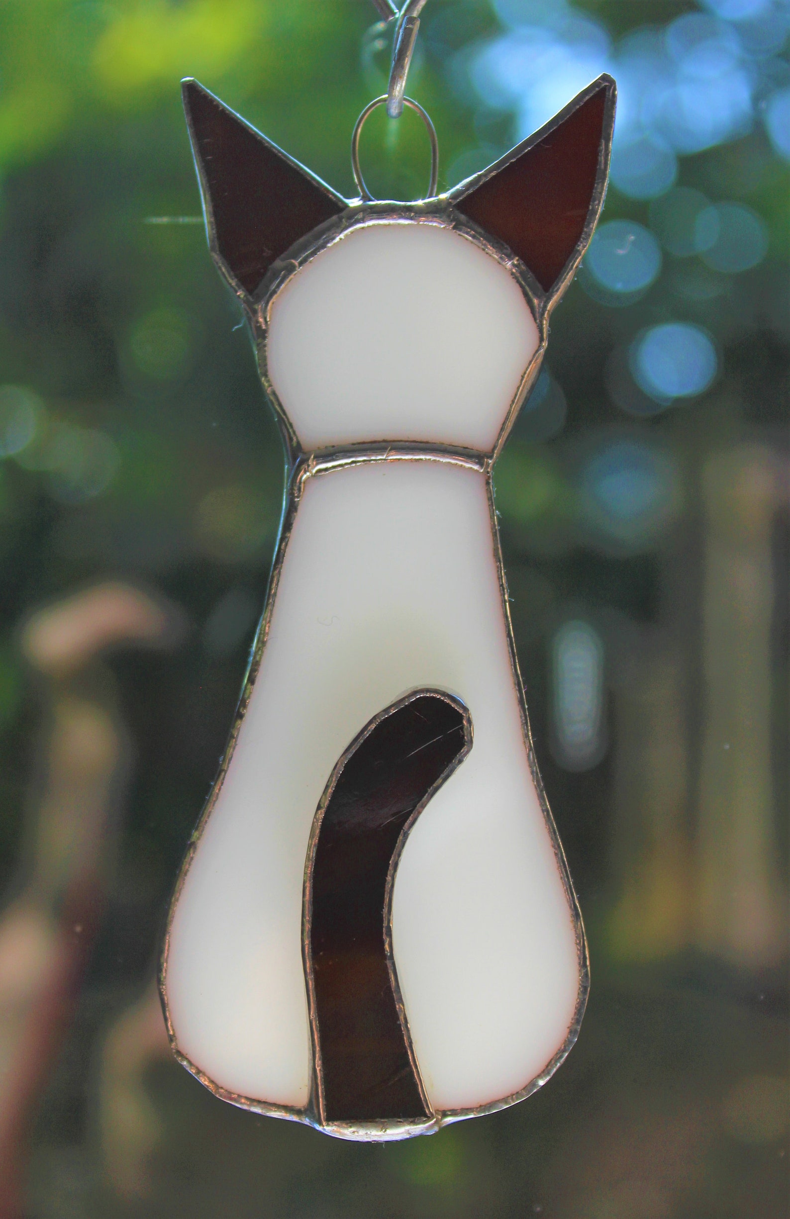 Small stained-glass cat Siamese | Etsy