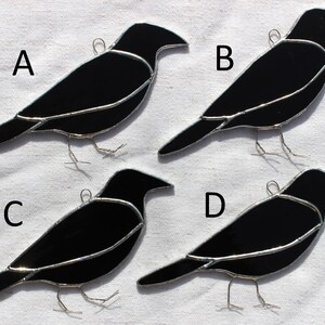 Small Stained-glass Crow - Etsy