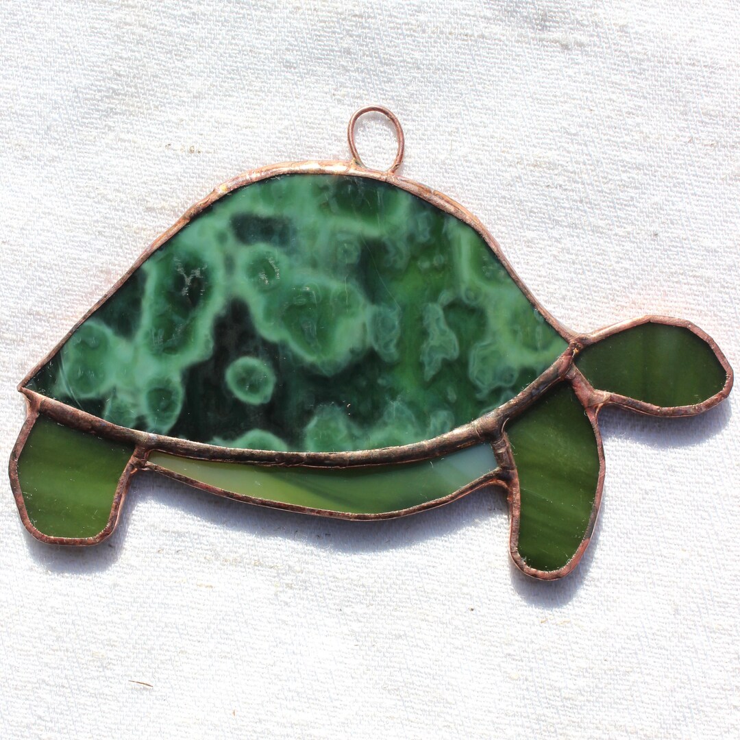 Small Stained-glass Tortoise, Turtle - Etsy