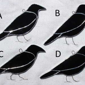 Small Stained-glass Crow - Etsy