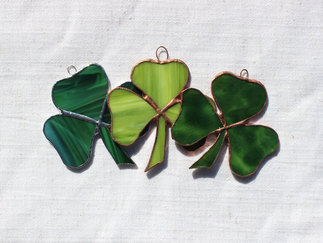 Stained-glass Shamrock - Etsy