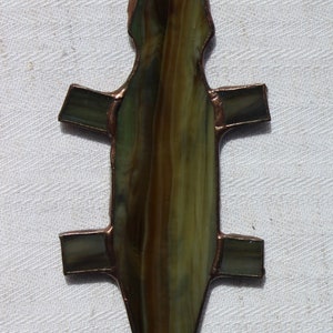 Small Stained-glass Alligator or Crocodile - Etsy