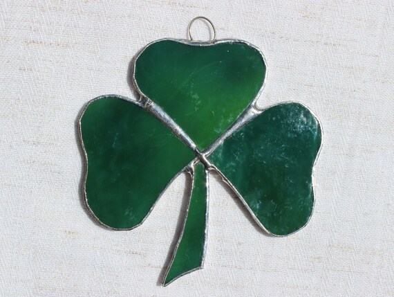 Stained-glass Shamrock - Etsy