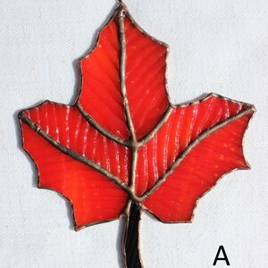 Stained-glass Fall Leaf - Etsy