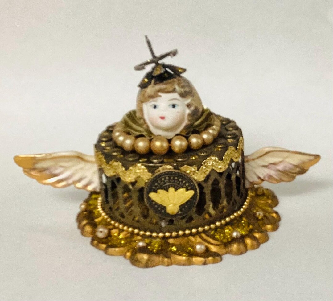 Myra Monarch Martian Queen Assemblage Folk Art Doll Vintage Repurposed Mixed Media OOAK - Etsy