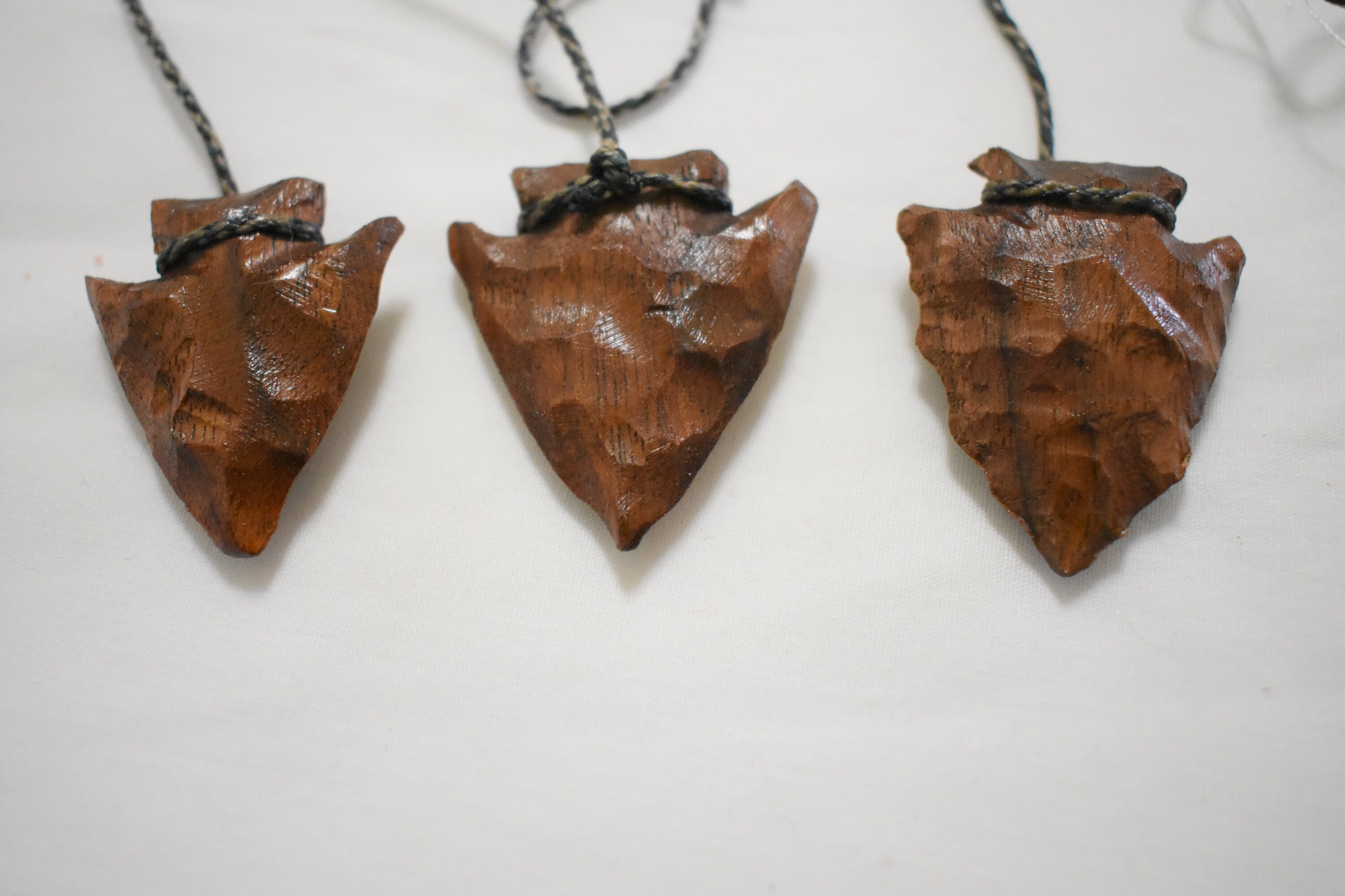 Hand Carved, Walnut Wood Arrowhead, Hanging Decor, Wood Art, Wood Decor ...