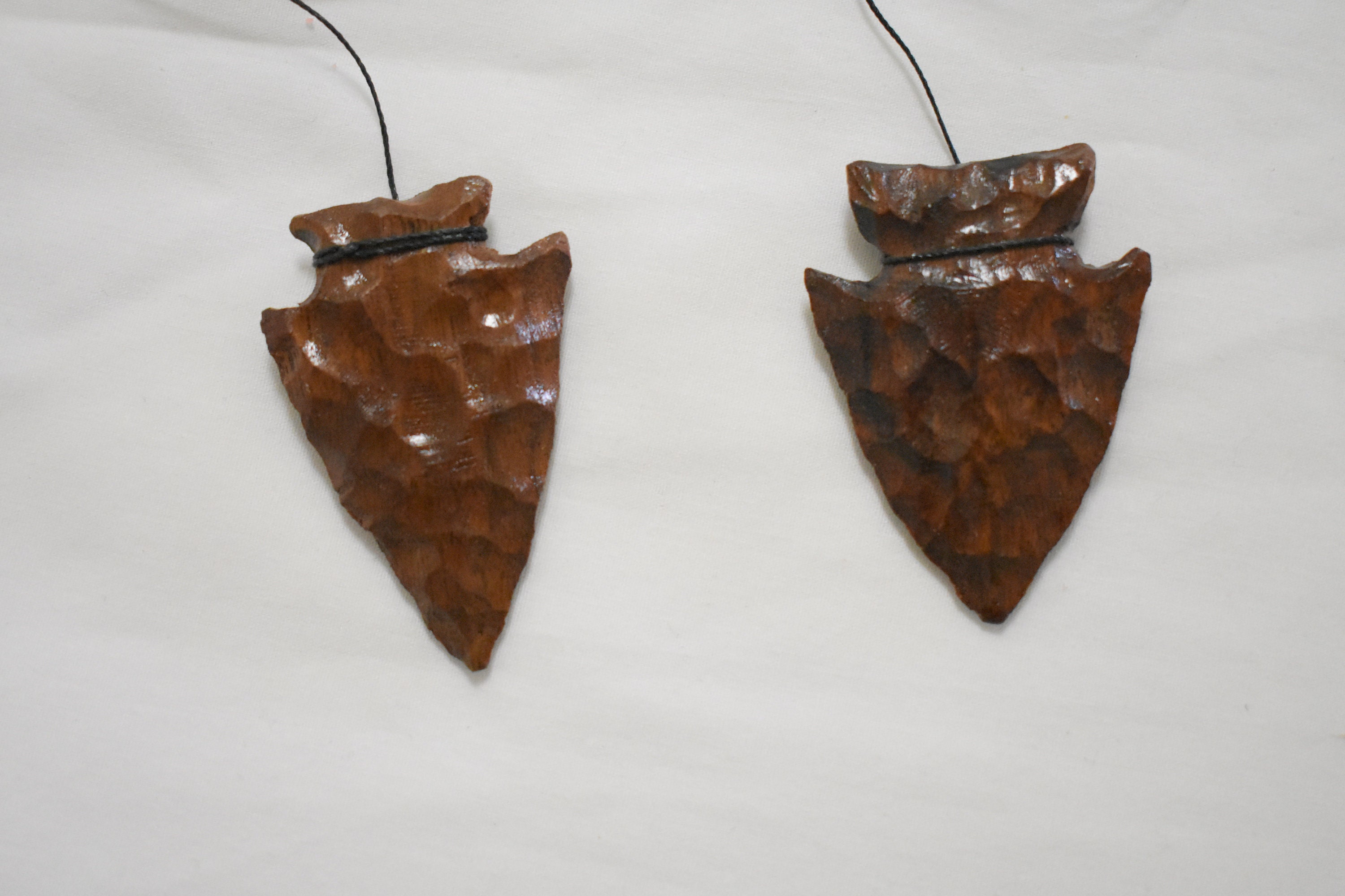 Hand Carved, Walnut Wood Arrowhead, Hanging Decor, Wood Art, Wood Decor ...