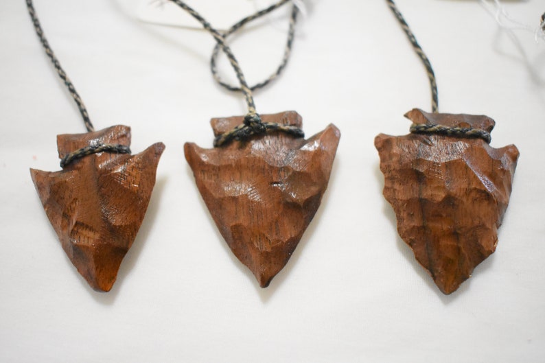 Hand Carved, Walnut Wood Arrowhead, Hanging Decor, Wood Art, Wood Decor ...