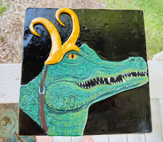 Alligator Loki Loki DND Dice Tray Tarot Gaming Dungeons - Etsy