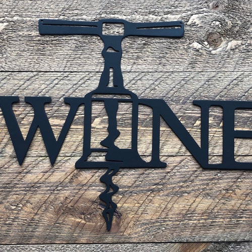 Wine Wall Decor Metal Wine Sign Wine Bar Sign Wine Bar - Etsy