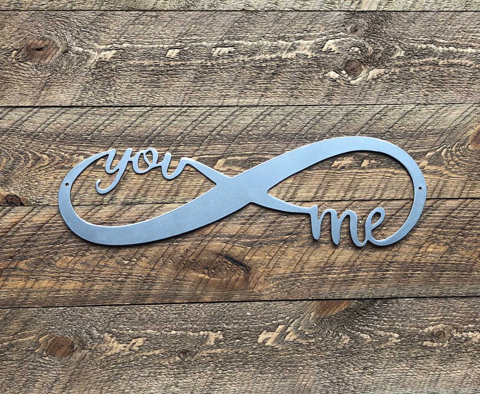 You & Me Infinity Metal Sign - Etsy