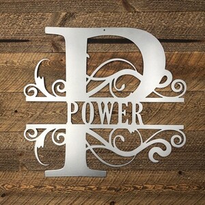 Fancy Split Monogram (personalized) - Etsy