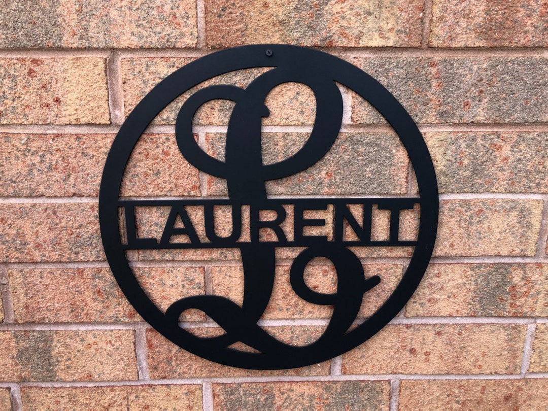 Circle Split Monogram (personalized) - Etsy